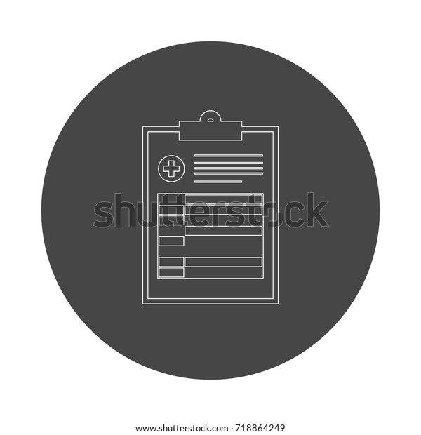 Medical Chart Icon Stock Vector (Royalty Free) 718864249 | Shutterstock
