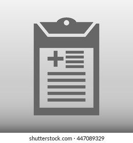 Medical Chart Vector Icon Illustration Stock Vector (Royalty Free ...