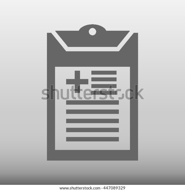 Medical Chart Vector Icon Illustration Stock Vector (Royalty Free ...
