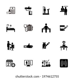 Medical Check Icon Set Vector Sign Stock Vector (Royalty Free ...