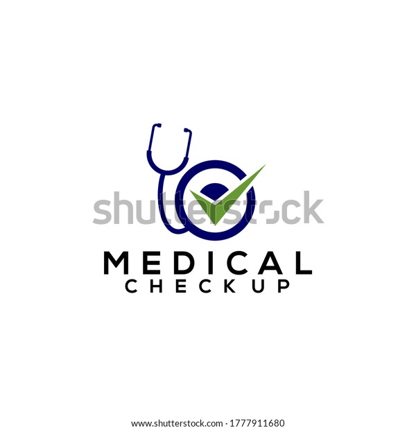 Medical Check Logo Design Vector Template Stock Vector (Royalty Free ...