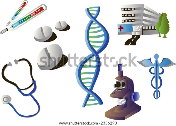 Medical Clipart 01 Vector: เวกเตอร์สต็อก (ปลอดค่าลิขสิทธิ์) 2356290 ...