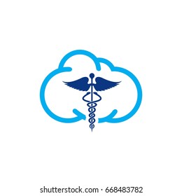 Medical Cloud Logo Stock Vector (Royalty Free) 668483782