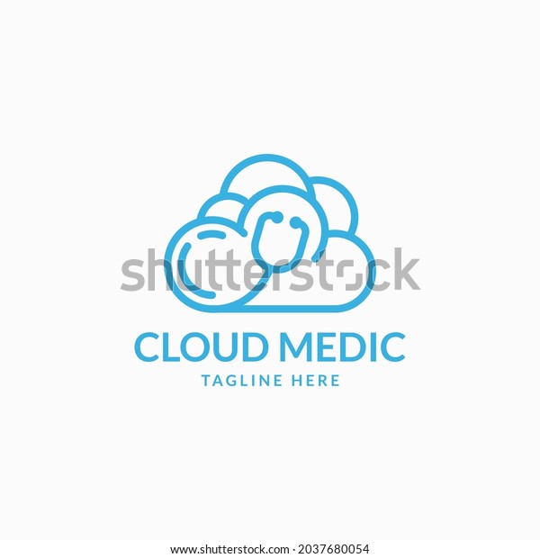 Medical Cloud Logo Design Icon Vector Stock Vector (Royalty Free) 2037680054 | Shutterstock