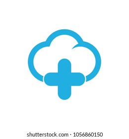 Medical Cloud Logo Icon Design Stock Vector (Royalty Free) 1056860150 ...