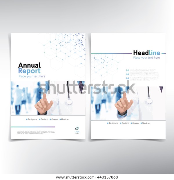 Medical Cover Page Vector Template Can Stock Vector (Royalty Free ...