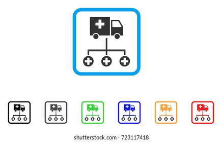 Medical Delivery Structure Icon Flat Iconic Stock Vector (Royalty Free ...