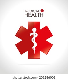Illustration Medical Logo Vector Red Color Stock Vector (Royalty Free ...
