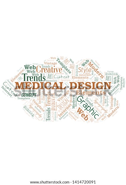 Medical Design Word Cloud Wordcloud Made Stock Vector (Royalty Free ...