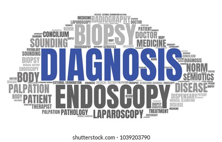 Medical Diagnostics Word Cloud Vector Diagnosis Stock Vector (Royalty ...