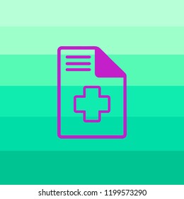 Medical Documents Icon Stock Vector (Royalty Free) 1199573290 ...