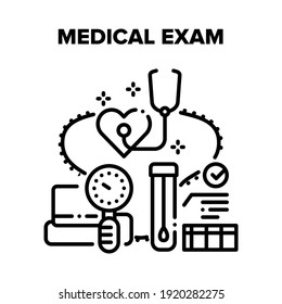 Medical Exam Vector Icon Concept Patient Stock Vector (Royalty Free ...