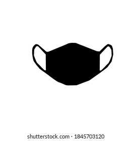 Medical Face Mask Vector Template Illustration Stock Vector (Royalty ...