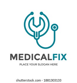 Medical Fix Vector Logo Template This Stock Vector (Royalty Free ...