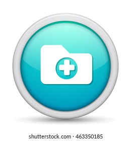 Medical Folder Icon Stock Vector (Royalty Free) 463350185 | Shutterstock