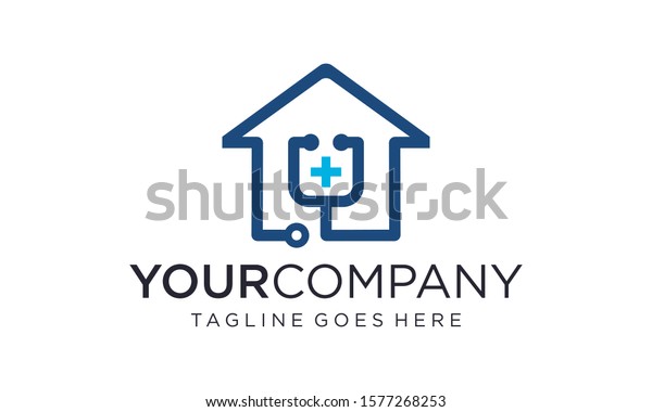 Medical Home Logo Design Vector Stock Vector (Royalty Free) 1577268253 ...