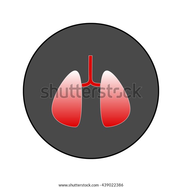 Medical Icon Lungs Red Schematic Image: เวกเตอร์สต็อก (ปลอดค่าลิขสิทธิ์ ...