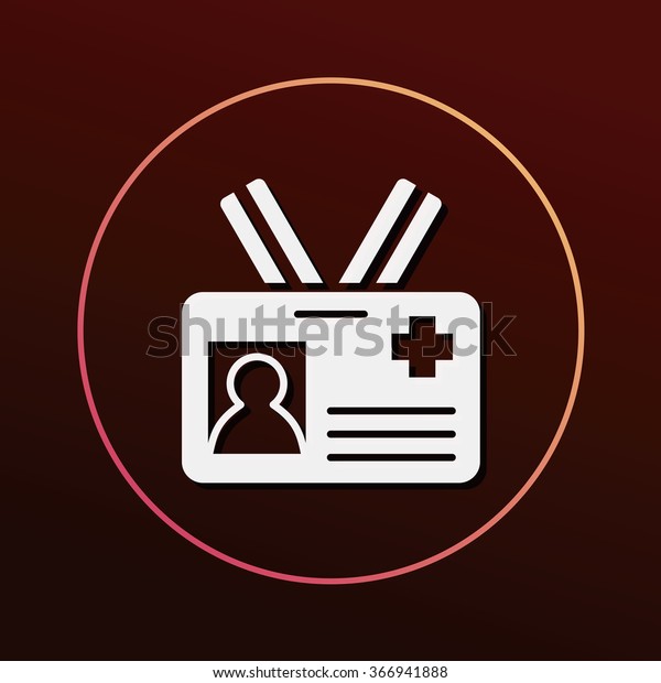 Medical Id Icon Stock Vector (Royalty Free) 366941888 | Shutterstock