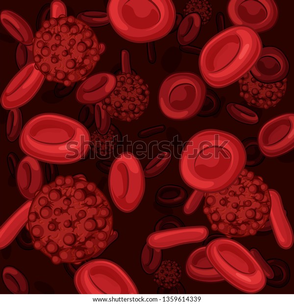 Medical Illustration Vector Microscopic View Blood : image vectorielle ...