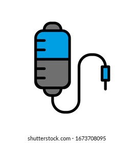 Medical Infuse Icon Vector Logo Design Stock Vector (Royalty Free ...