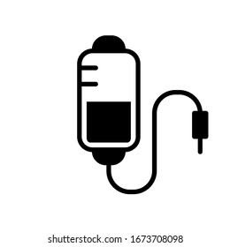 Medical Infuse Icon Vector Logo Design Stock Vector (Royalty Free ...