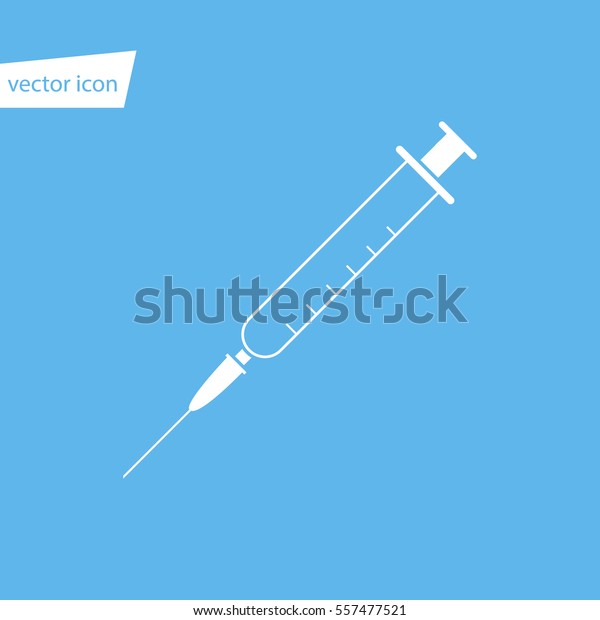 Medical Isolated Syringe Vector Image Empty Stock Vector (Royalty Free ...