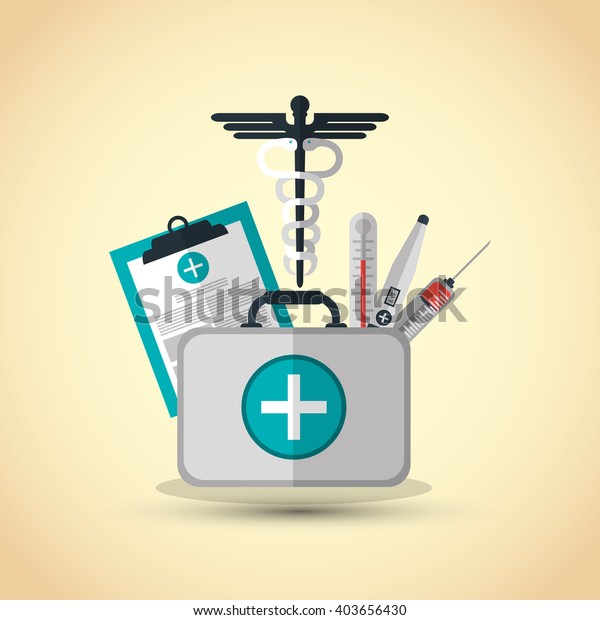 Medical Kit Design Vector Illustration Stock Vector (Royalty Free ...