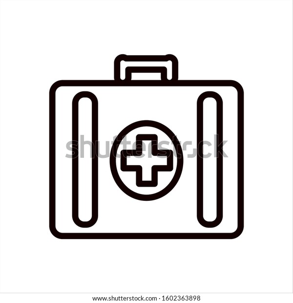 Medical Kit Icon Vector Illustration Logo Stock Vector (Royalty Free ...
