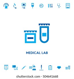 Medical Diagnostic Vector Icon Set Medicine Stock Vector (Royalty Free ...