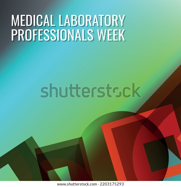 Medical Laboratory Professionals Week Design Suitable Stock Vector ...
