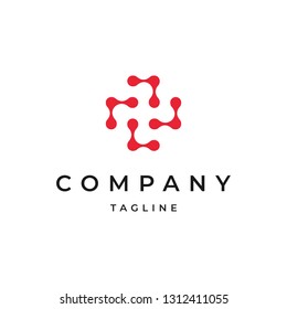 Company Logos Made Interconnected Dots Show Stock Illustration ...