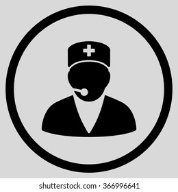 Nurse Vector Icon Illustration Isolated On Stock Vector (Royalty Free ...
