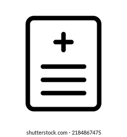 Medical Note Icon Vector Symbol Design Stock Vector (Royalty Free ...