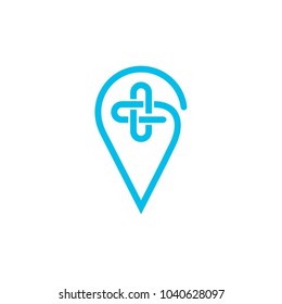 Medical Point Logo Stock Vector (Royalty Free) 1040628097 | Shutterstock