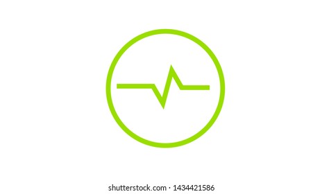 Medical Pulse Icons Element Vector Template Stock Vector (Royalty Free ...