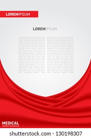 Medical Red Background Text Box Presentation Stock Vector (Royalty Free ...