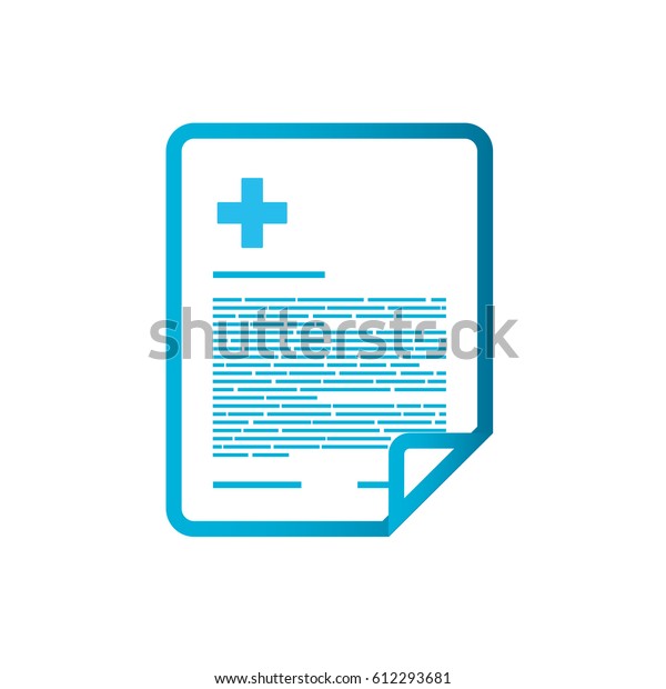 Medical Report Document Stock Vector (Royalty Free) 612293681