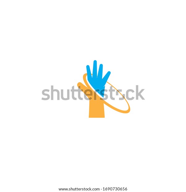 Medical Safety Gloves Logo Template Vector Stock Vector (Royalty Free ...