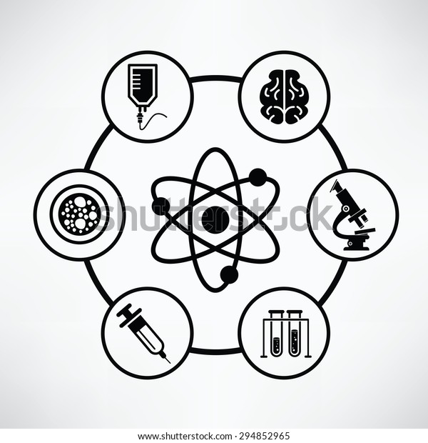 Medical Science Conceptcircle Info Graphic Designclean Stock Vector ...