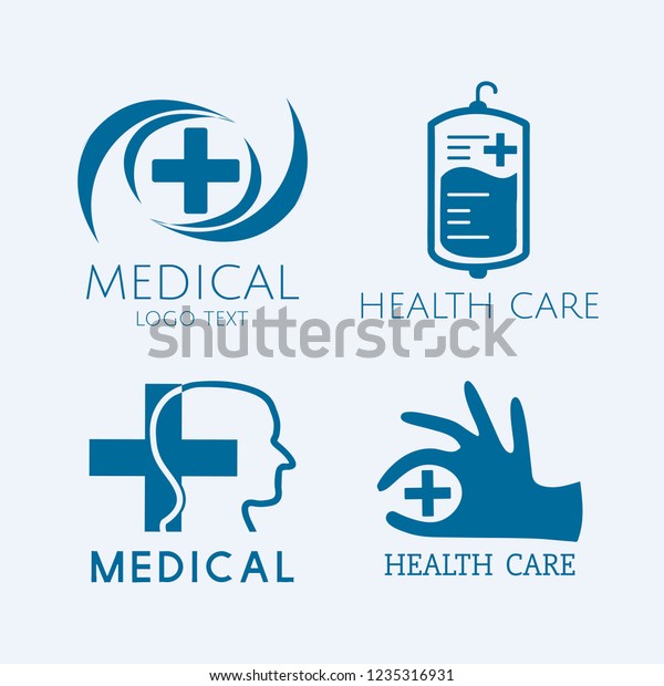 Medical Service Logos Vector Set Stock Vector (Royalty Free) 1235316931 ...