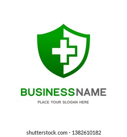 Health Safety Logo Design Logo Shield Stock Vector (Royalty Free ...
