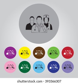 Medical Staff Icon Stock Vector (Royalty Free) 393366307 | Shutterstock