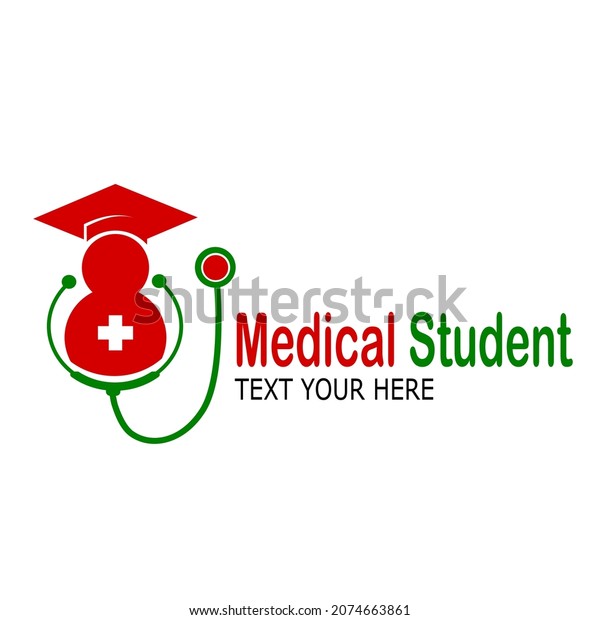 Medical Student Vector Logo Template Illustrationthis Stock Vector ...
