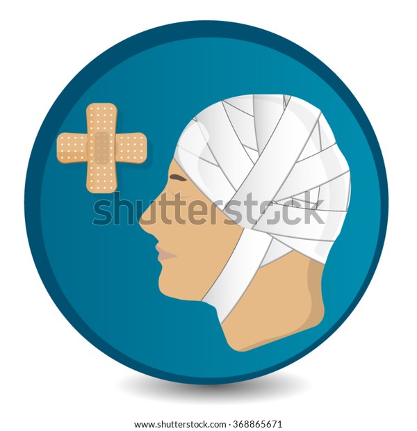 Medical Symbol Circle Shape Designation Injury Stock Vector (Royalty ...