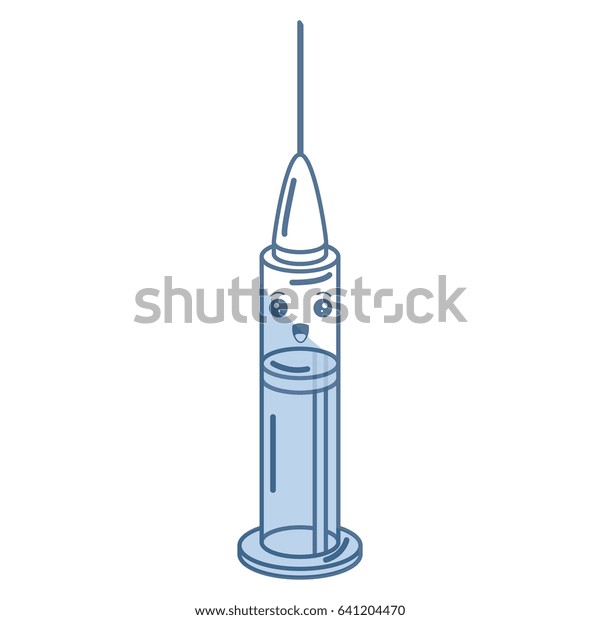 Medical Syringe Comic Character Stock Vector (Royalty Free) 641204470 ...