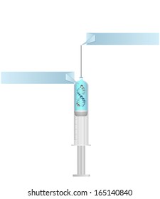 Medical Syringe Paper Vector Stock Vector (Royalty Free) 165140840 ...