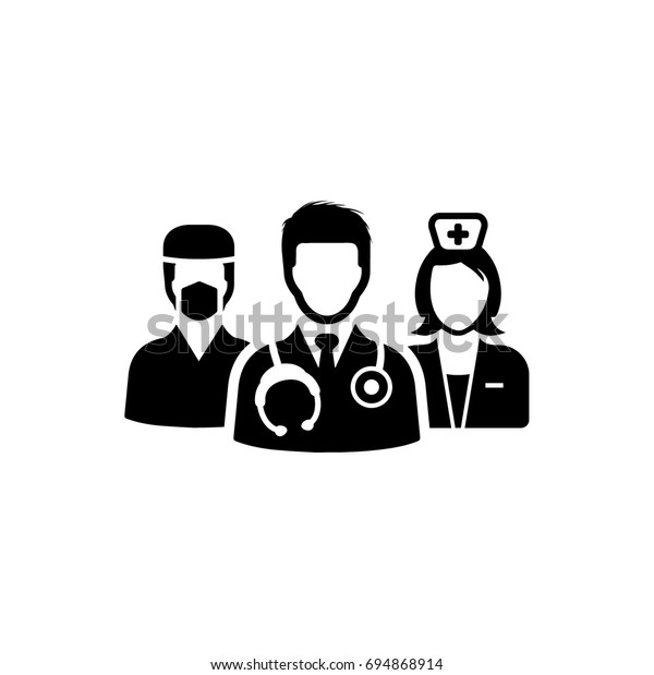 Medical Team Icon Stock Vector (Royalty Free) 694868914