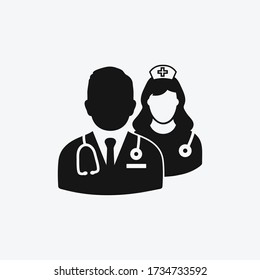 Medical Team Icon Editable Vector Eps Stock Vector (Royalty Free ...