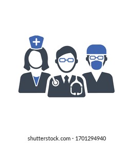 Medical Team Icon Vector Graphics Stock Vector (Royalty Free ...
