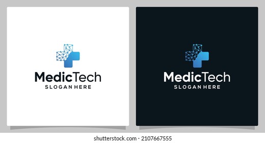 Medical Tech Logo Design Template Element Stock Vector (Royalty Free ...